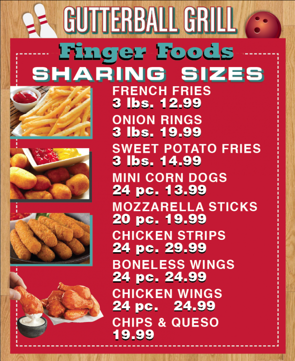 Food & Drinks | Keystone Lanes