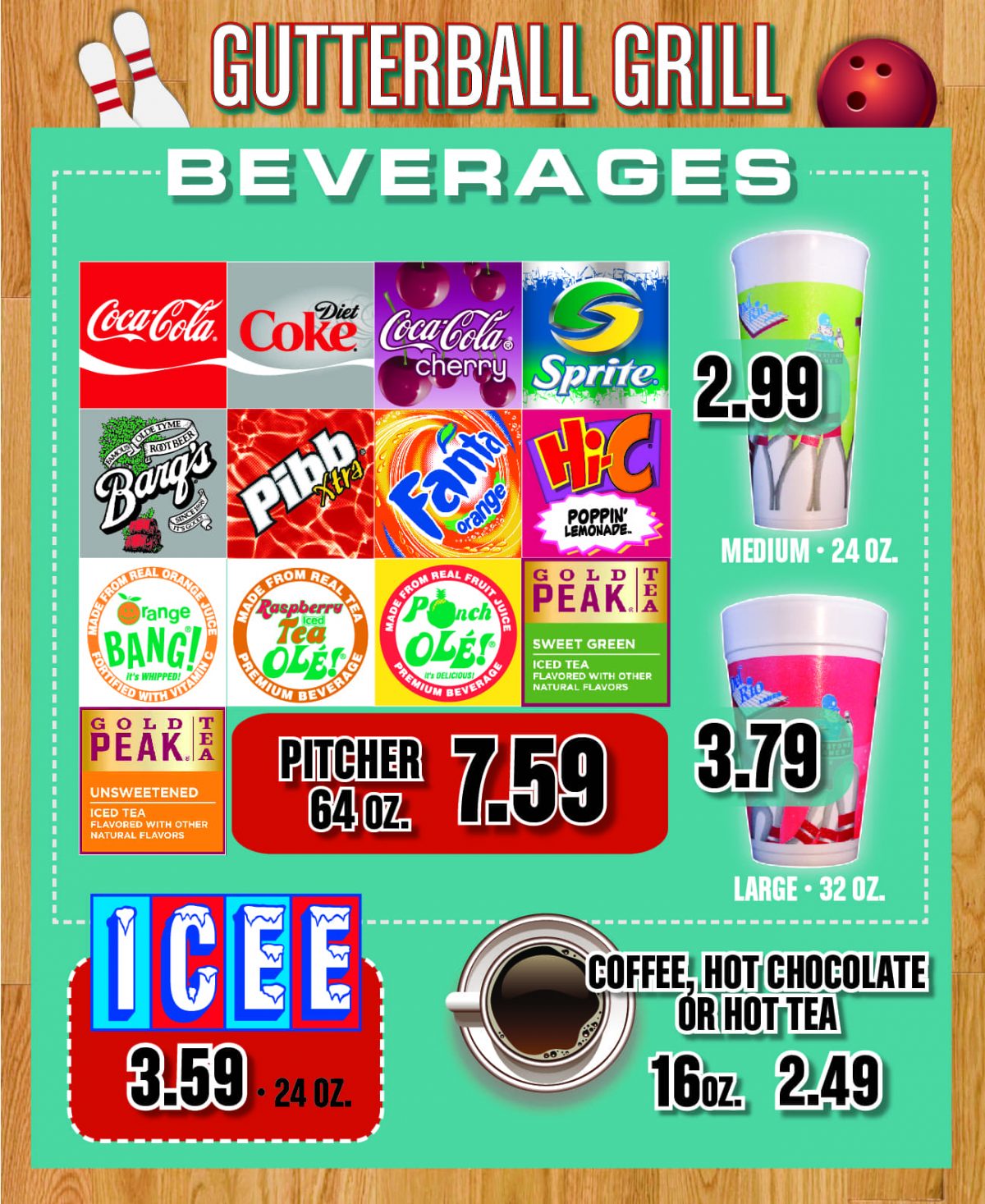 Food & Drinks - Keystone Lanes