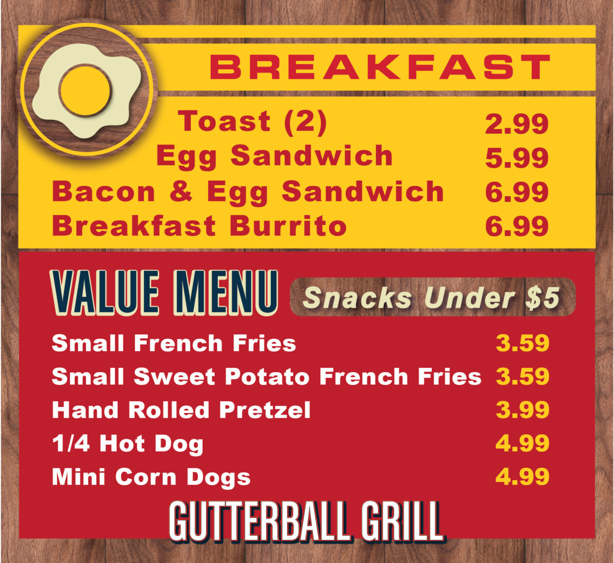 Food & Drinks - Keystone Lanes